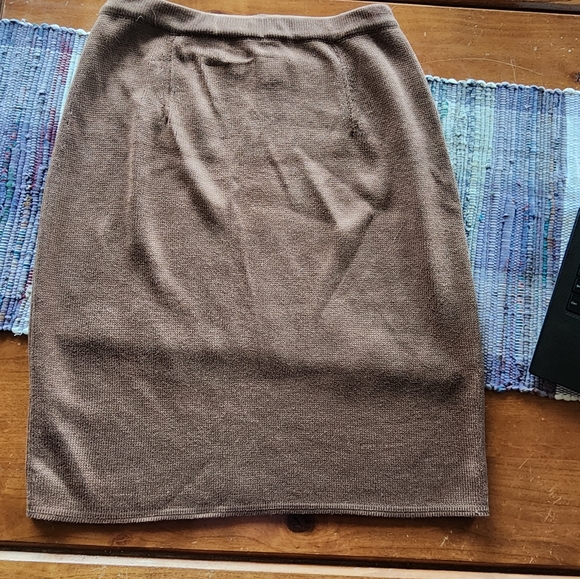 Peruvian Connection | Skirts | Peruvian Connection Brown Sweater Pencil ...